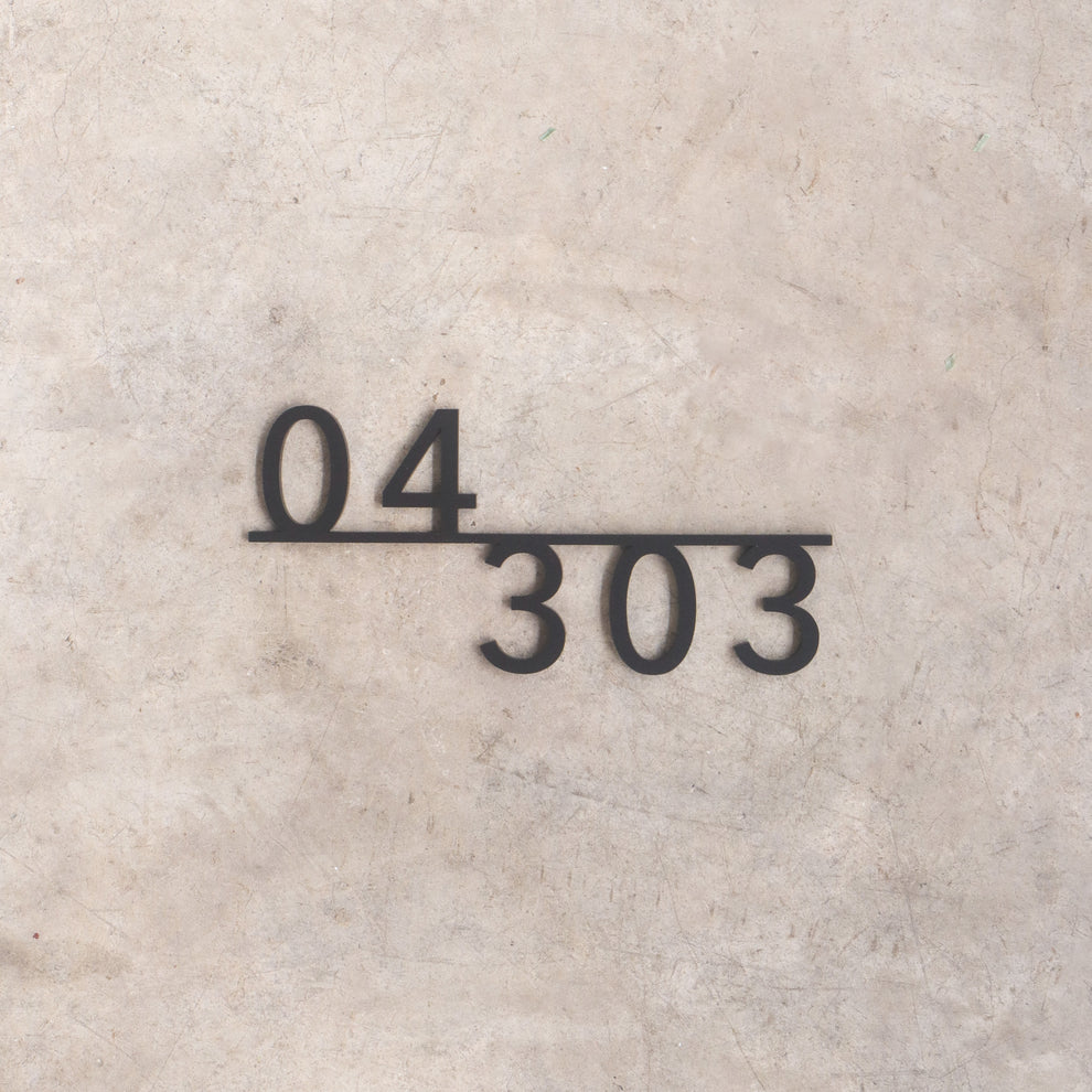 CHIC Unit Number Signage | Customised Home Signs | The Jomu Co Singapore