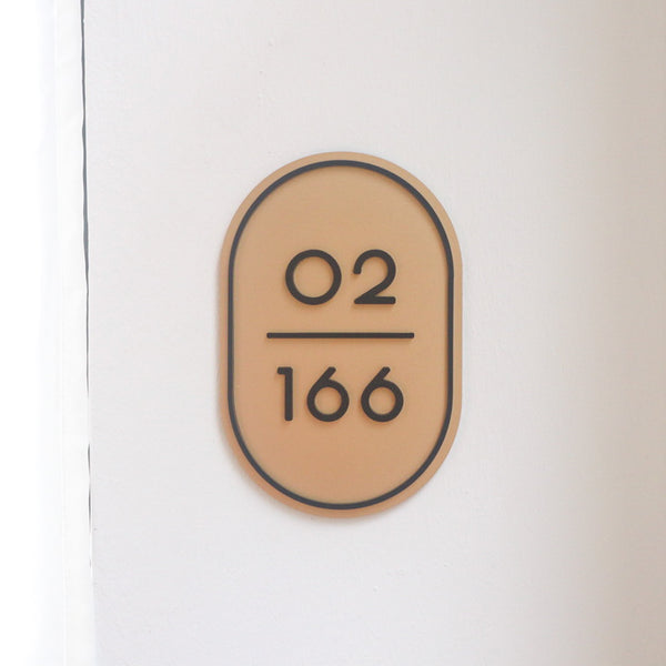 Minimalist Unit Number Signage | Home Decor Gifts | The Jomu Co Singapore