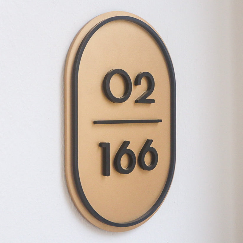 Minimalist Unit Number Signage | Home Decor Gifts | The Jomu Co Singapore
