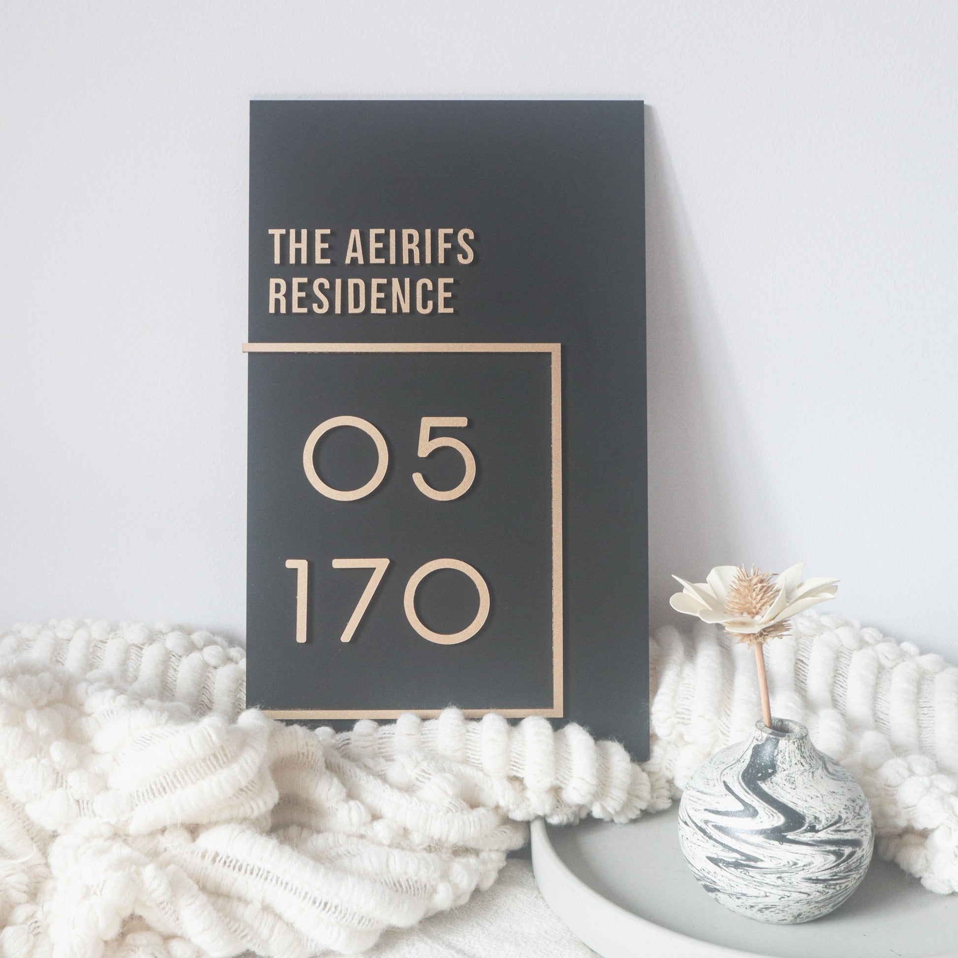 Customised Unit Number Sign | Home Decor Gifts | The Jomu Co Singapore