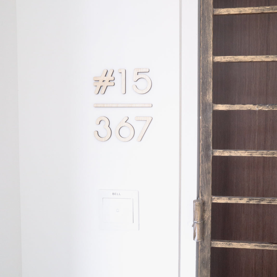 Custom Unit Number Signages | Personalised Home Signs | The Jomu Co ...